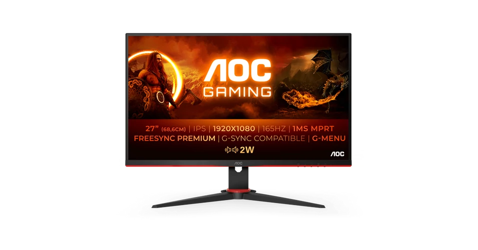 AOC Gaming 165Hz IPS monitor 27 27G2SPAE/BK, 1920x1080, 16:9, 250cd/m2 ...
